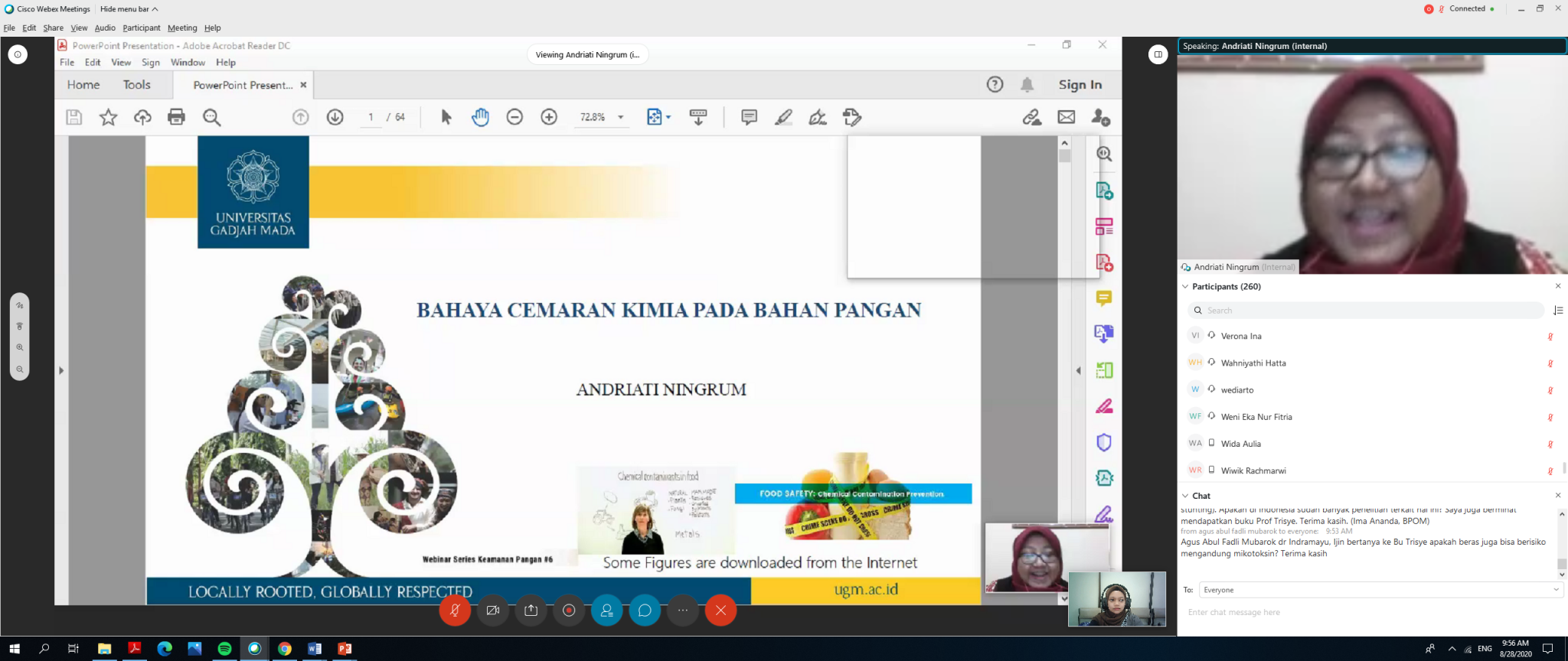 Materi Webinar Series Keamanan Pangan #6 – cfns.ugm.ac.id/id/